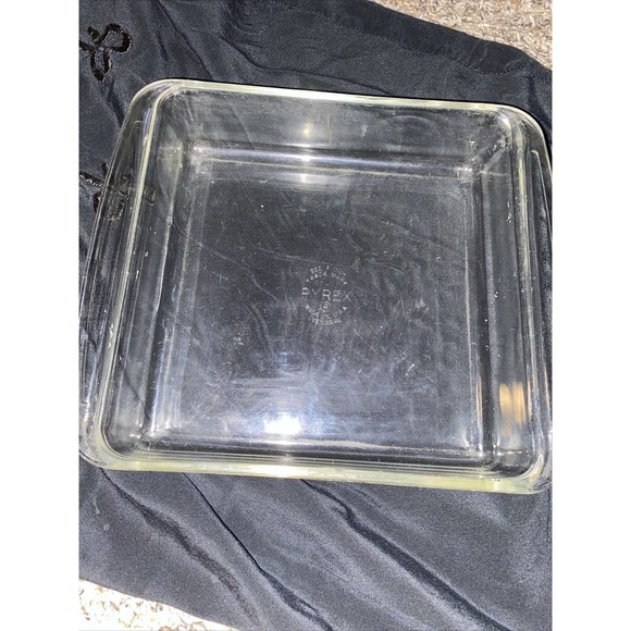 Pyrex | Kitchen | Vintage Pyrex Square Clear Glass 8 Inch Pan 222 ...
